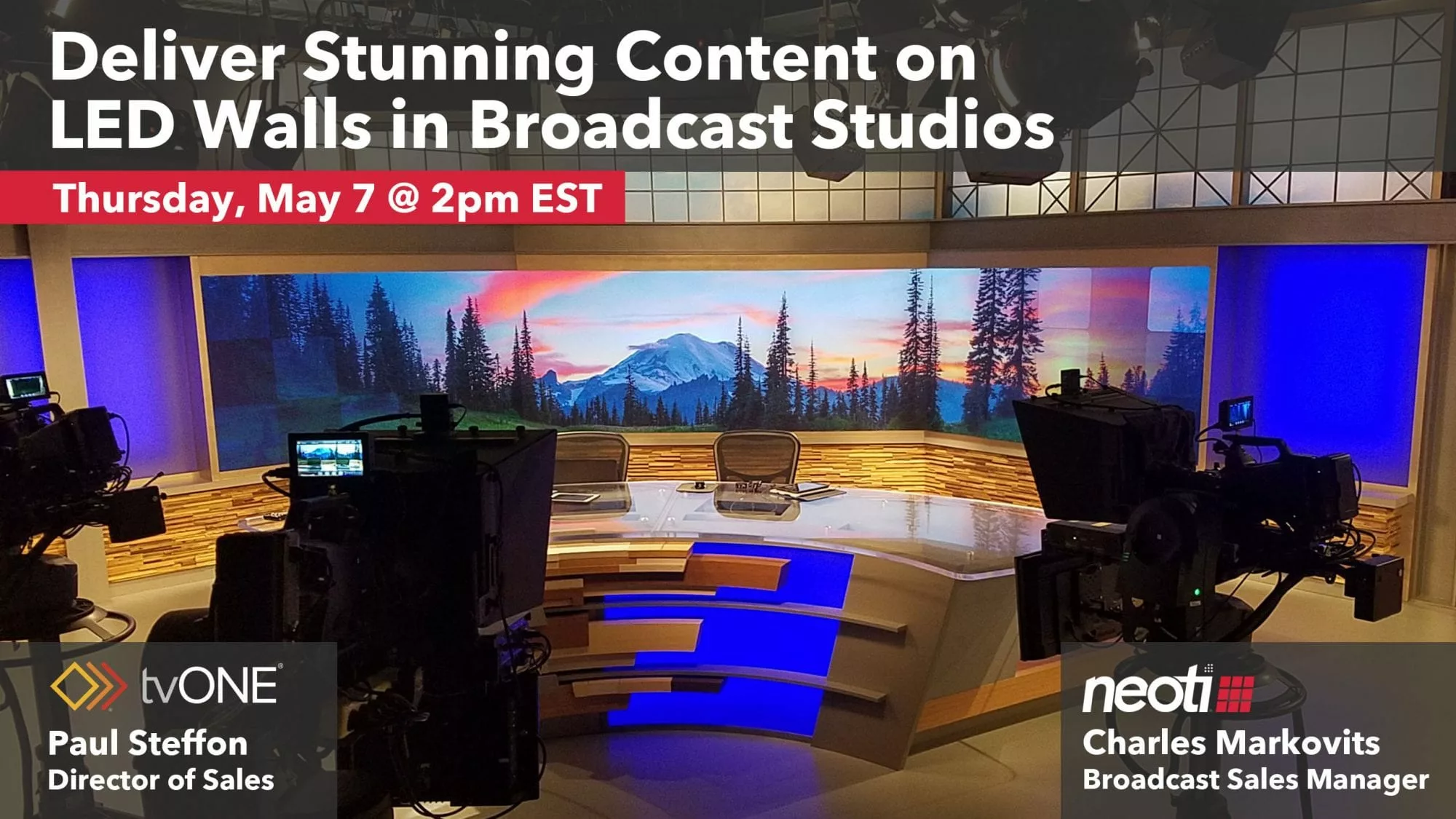 Neoti Webinar | LED Video Walls in Broadcast Studios
